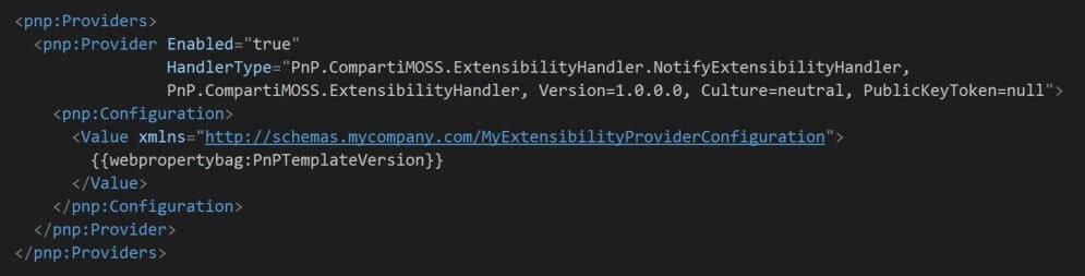 Custom Extensibility Handlers for PnP Provisioning Framework